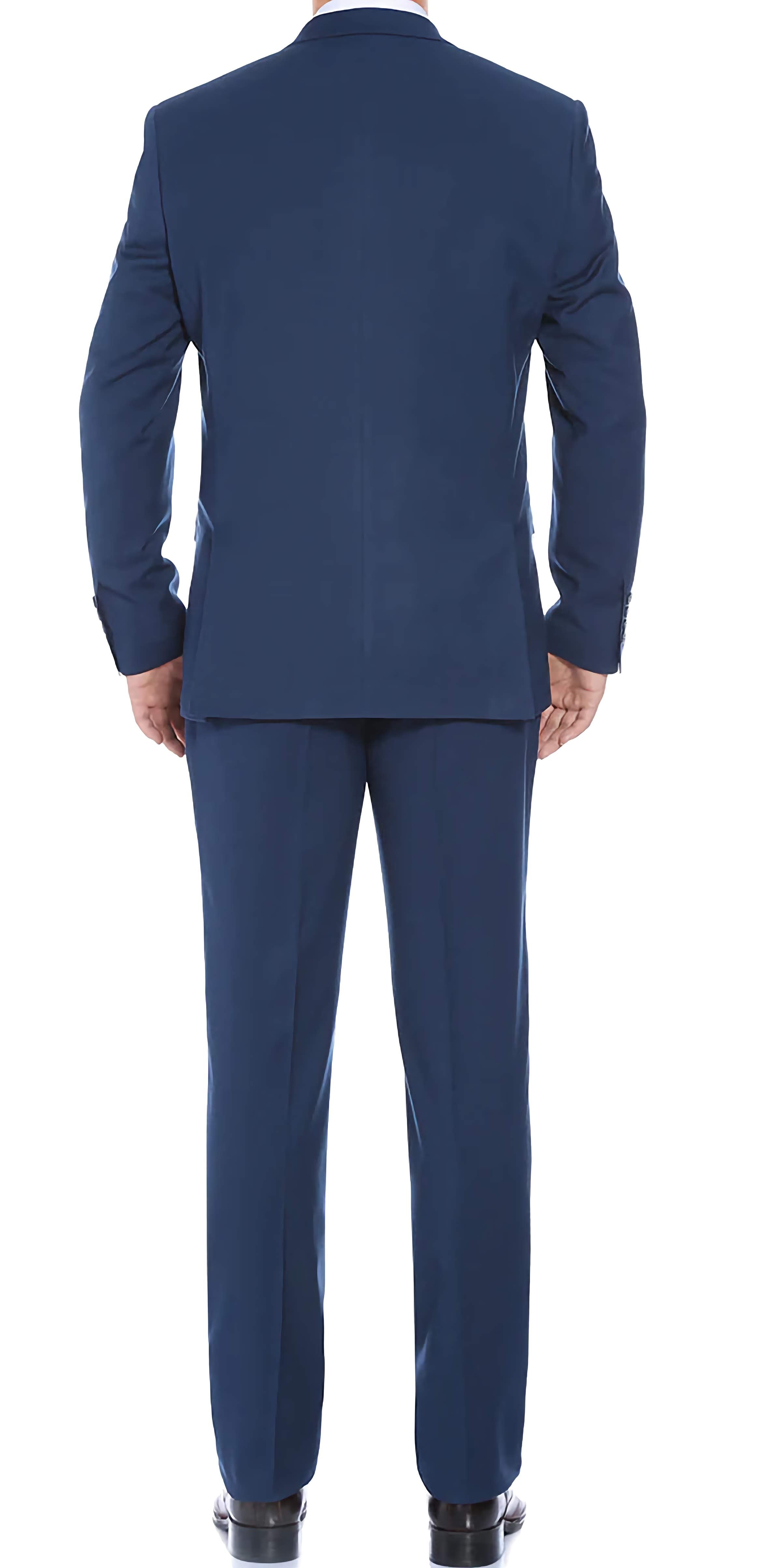 Performance Stretch Suit 2 Piece Slim Fit in Blue – Suits99
